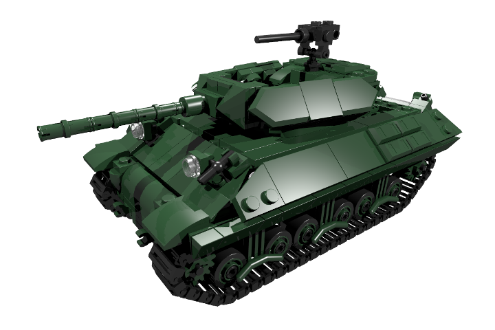 GMC M10 Wolverine WWII tank USA from BrickLink Studio [BrickLink]