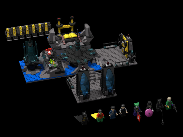 MOC Batcave from BrickLink Studio [BrickLink]