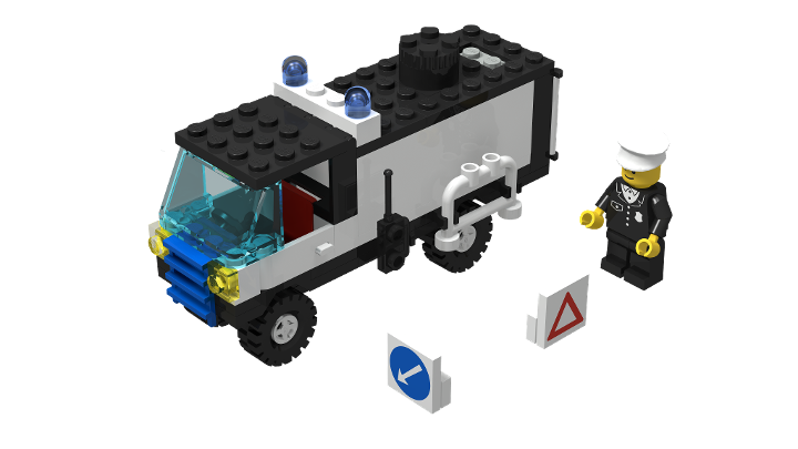 LEGO® 6450 Mobile Police Truck from BrickLink Studio [BrickLink]