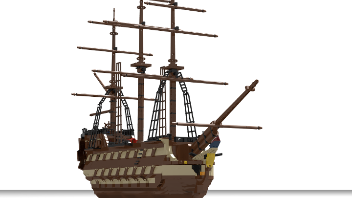 Hms Endeavour/Dauntless UCS with decks 2.0 from BrickLink Studio ...