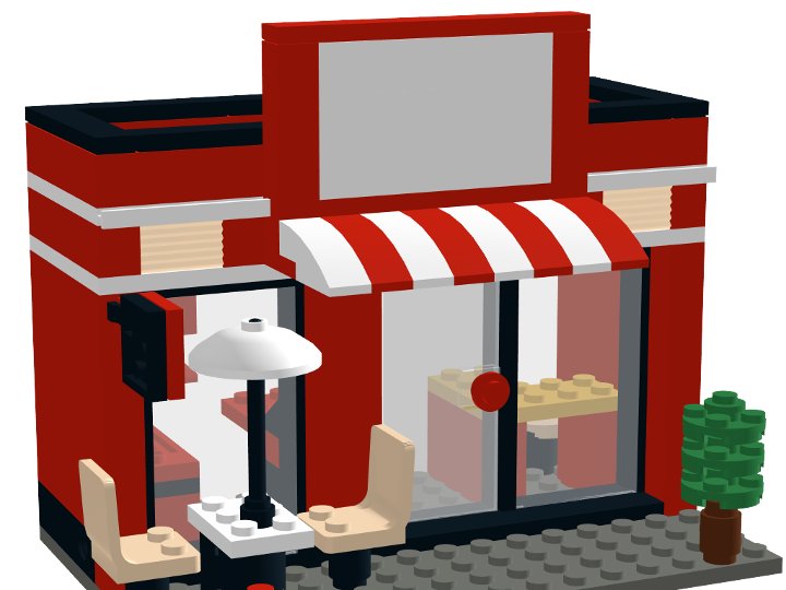 KFC Restaurant from BrickLink Studio [BrickLink]
