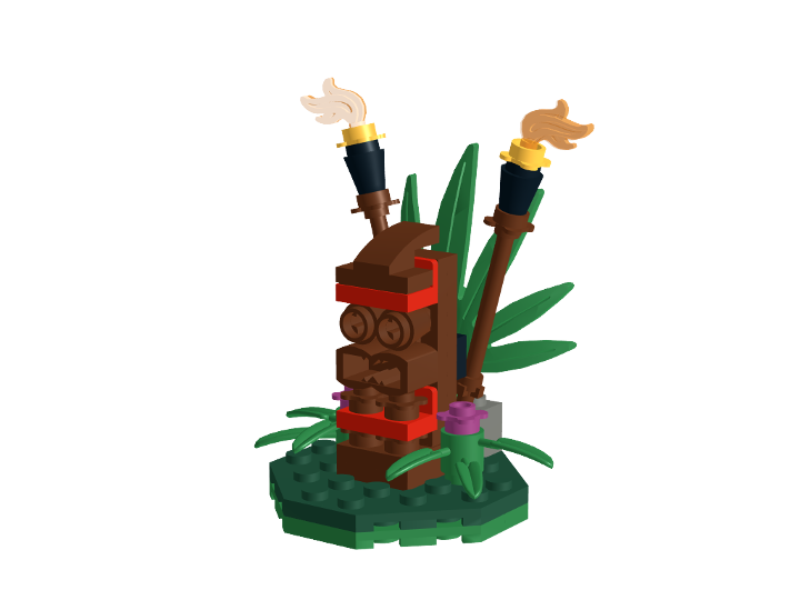 Tiki Head from BrickLink Studio [BrickLink]