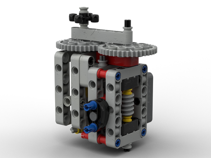 Gear Box - 6 (pneumatic switch operation) from BrickLink Studio [BrickLink]