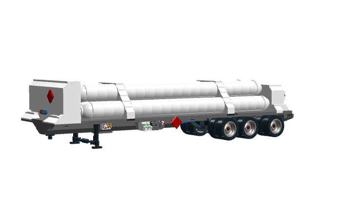 Compressed Natural Gas Trailer from BrickLink Studio [BrickLink]