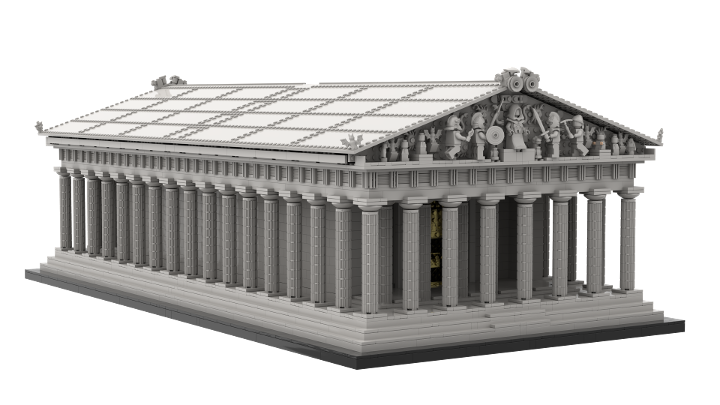 Parthenon from BrickLink Studio [BrickLink]