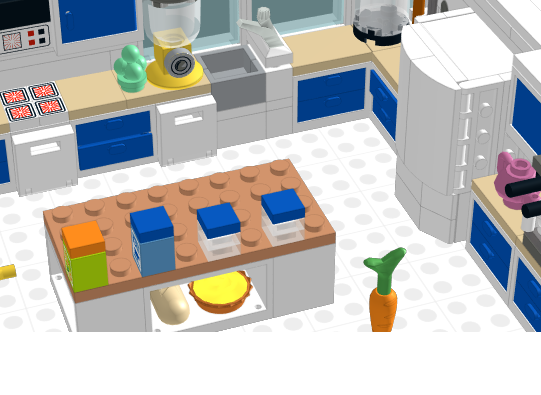 LEGO kitchen from BrickLink Studio [BrickLink]