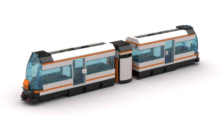Modern Monorail Chassis V1 from BrickLink Studio [BrickLink]