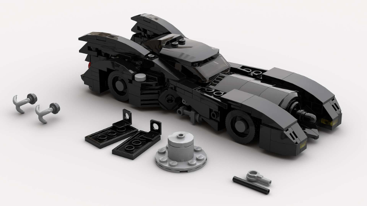 Tim Burton's Batmobile from BrickLink Studio [BrickLink]
