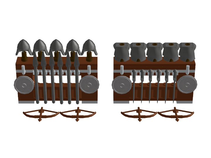 Weapon Racks from BrickLink Studio [BrickLink]