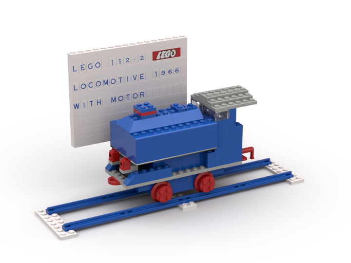 Lego Set 112-2 Locomotive with Motor from BrickLink Studio [BrickLink]