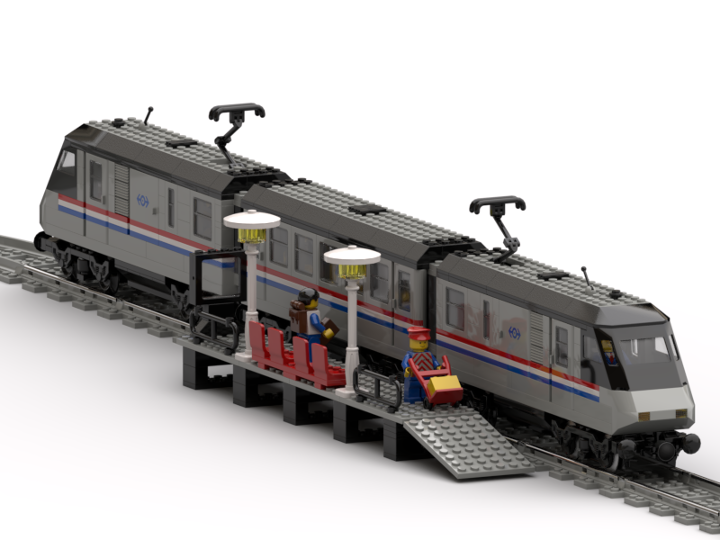 Metroliner from BrickLink Studio [BrickLink]