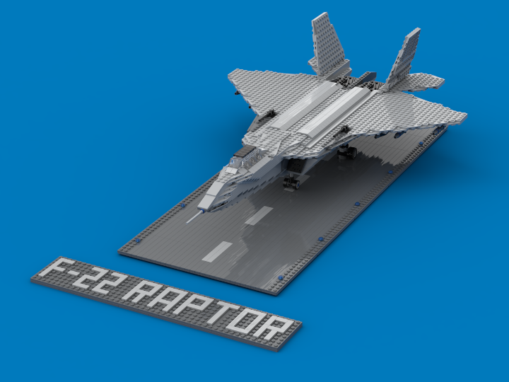 Lockheed Martin F-22 Raptor from BrickLink Studio [BrickLink]