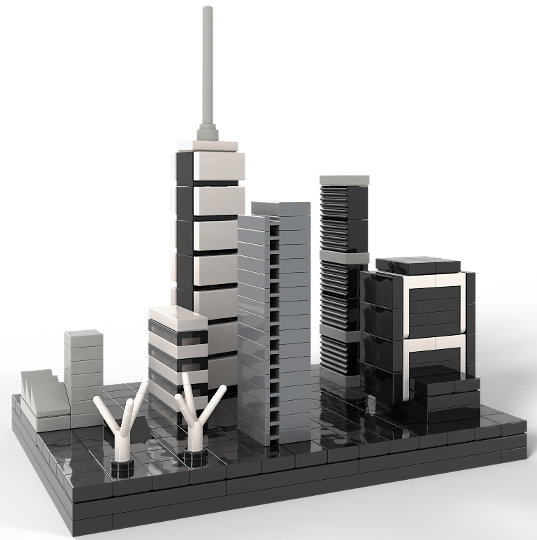 MicroCity One from BrickLink Studio [BrickLink]