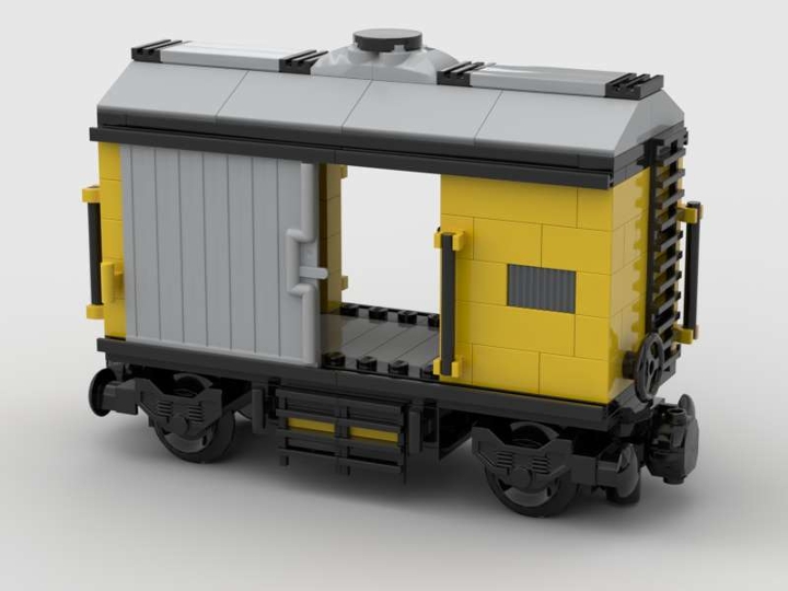 Kleiner Güterwagon, Small Cargo Wagon from BrickLink Studio [BrickLink]