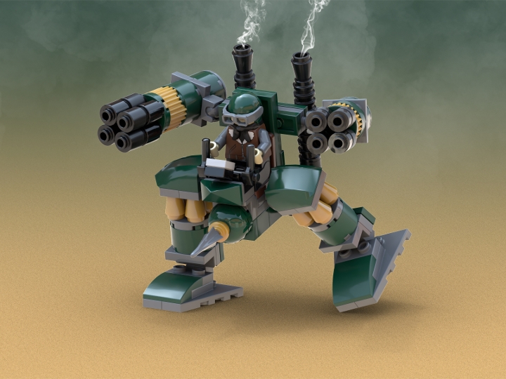 Juggernaut - Artillery Mech Suit from BrickLink Studio [BrickLink]