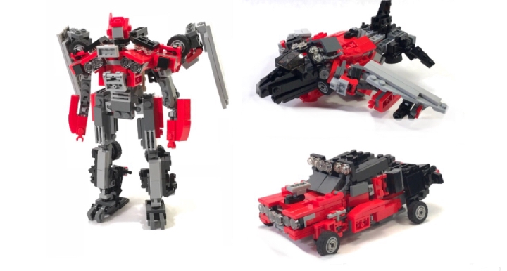Transformers Shatter (Triple Changer) from BrickLink Studio [BrickLink]