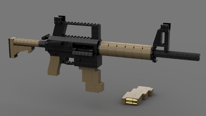 AR-15 Rifle from BrickLink Studio [BrickLink]