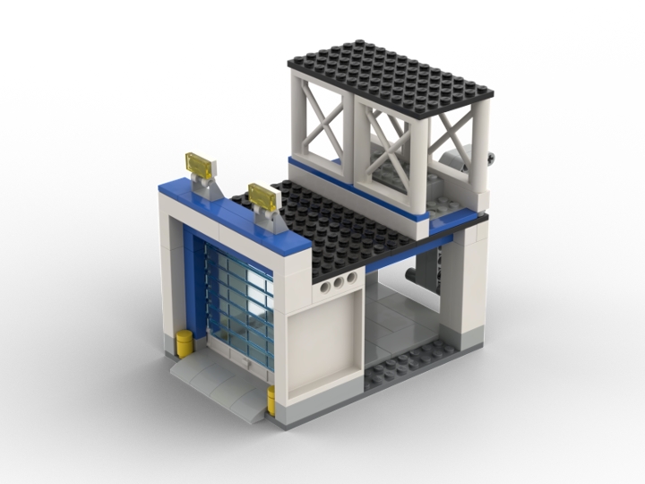 60141 additional garage with launcher from BrickLink Studio [BrickLink]