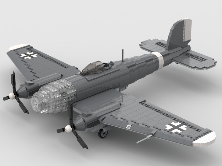 Heinkel He 111 with instructions from BrickLink Studio [BrickLink]