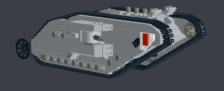 ww1 mark1 tank from BrickLink Studio [BrickLink]