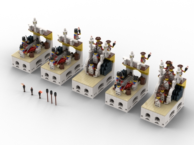 Modular Fort Foundation from BrickLink Studio [BrickLink]