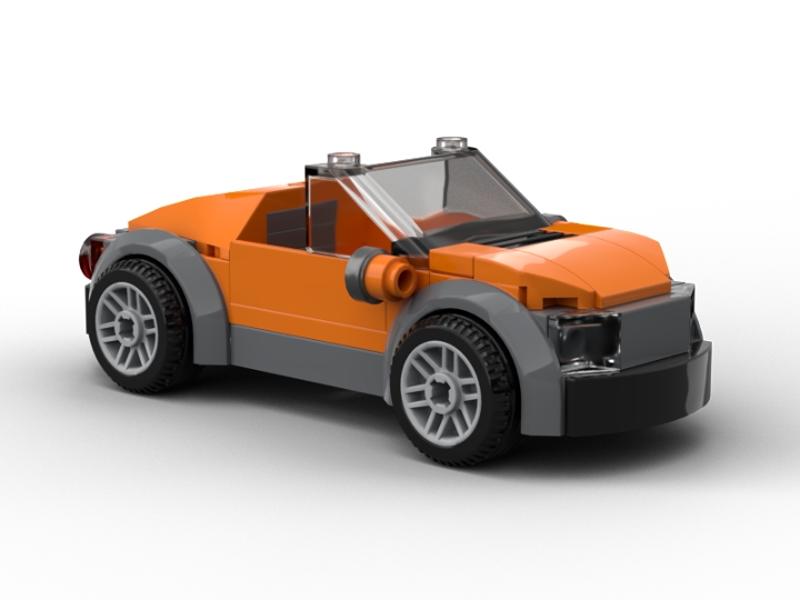 City Orange Car from BrickLink Studio [BrickLink]