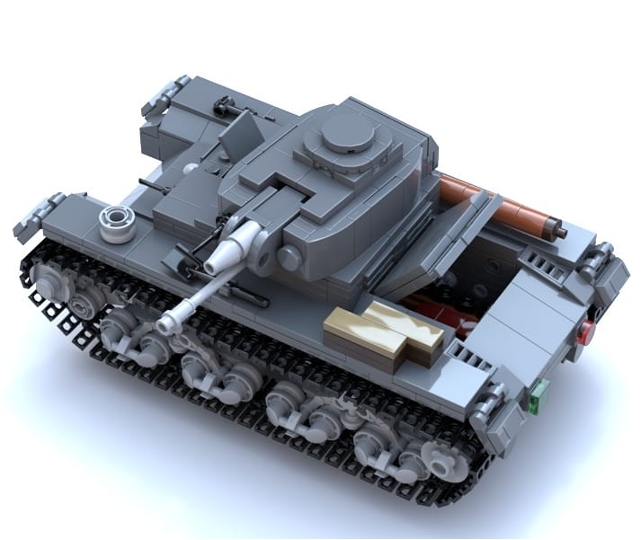Panzer 35t model x2 from BrickLink Studio [BrickLink]