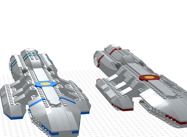 Battlestar Prometheus & Atlantia from BrickLink Studio [BrickLink]