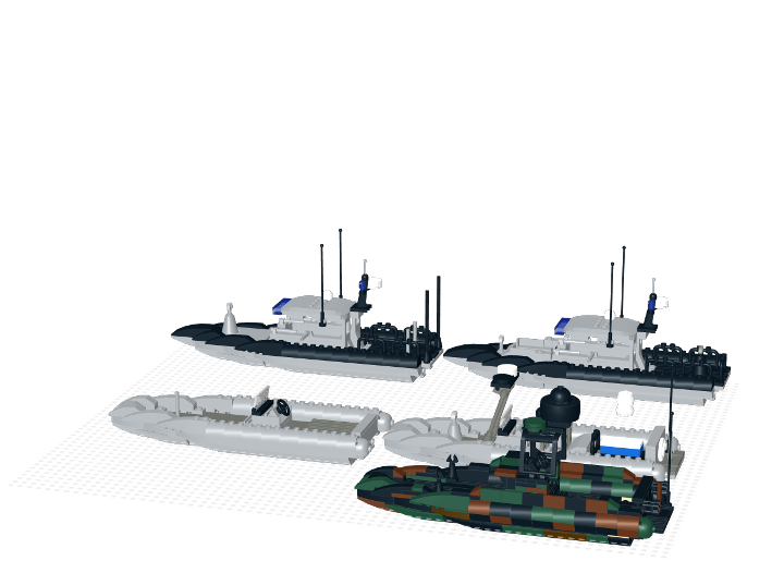 Navy RHIBs from BrickLink Studio [BrickLink]