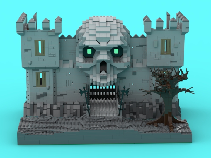 skull castle from BrickLink Studio [BrickLink]