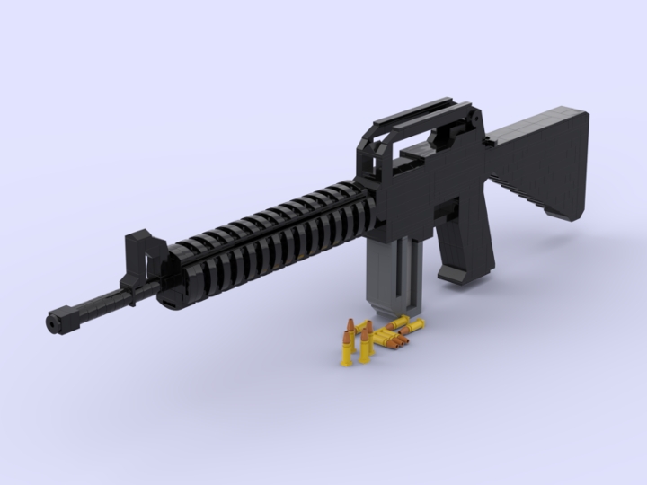 M16A1 v.1 from BrickLink Studio [BrickLink]