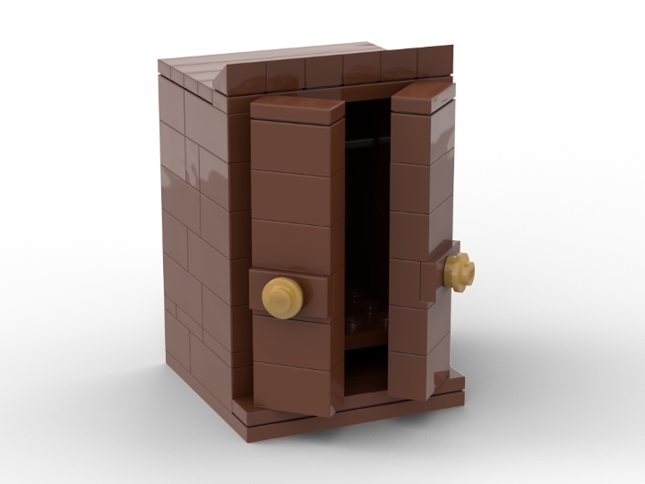 Wardrobe With Hinges from BrickLink Studio [BrickLink]