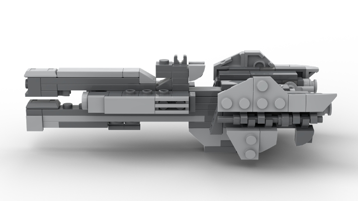 HALO UNSC Frigate | 1:3000 Microscale from BrickLink Studio [BrickLink]